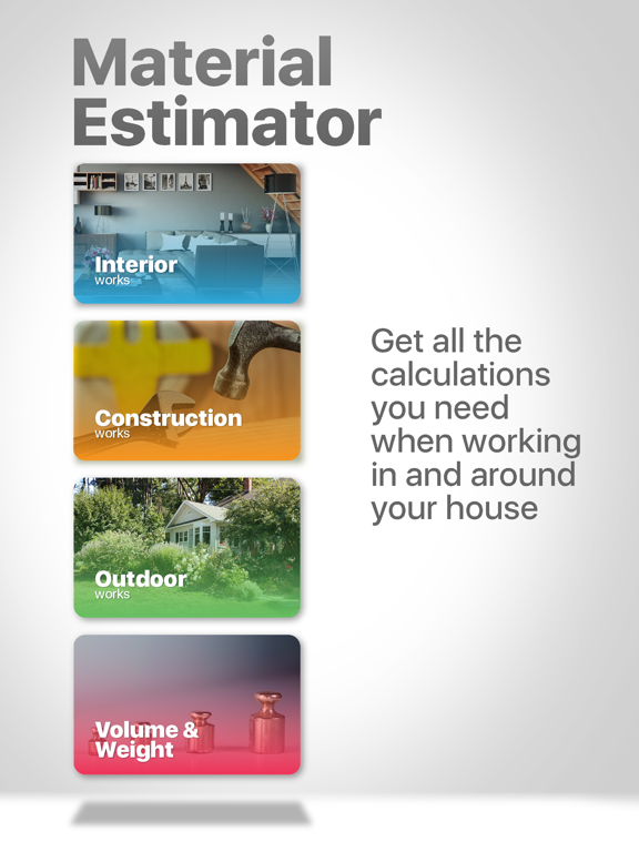 Project Construction Estimator for iOS (iPhone/iPad/iPod touch) - Free ...