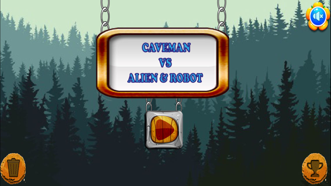 Caveman VS Aliens Robots for iOS (iPhone/iPad) - Free Download at AppPure
