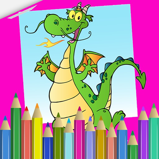 My Pet Dragon Coloring Book For Kids : Learn To Paint Little Dragon ...