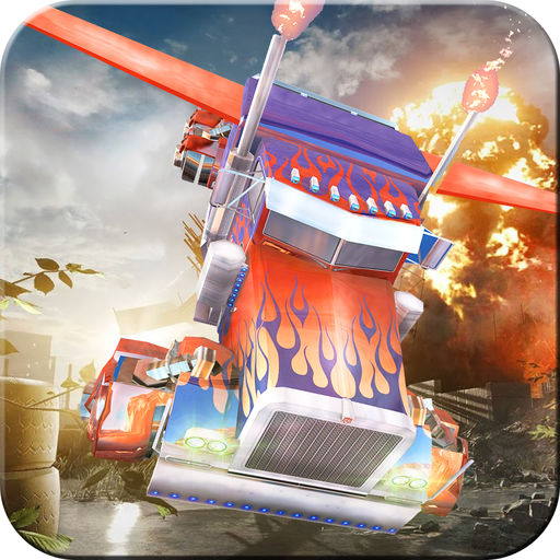 Flying Truck & Tank Air Attack - All in One Flying Train, Flying Tank ...
