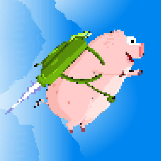 Flappy Jetpack Piggie - Cute City Pig Flying Mission for iOS (iPhone ...