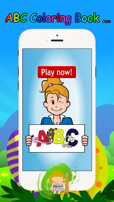 Pintura animais ABC Color Desenhos animados livro para iOS (iPhone/iPad ...