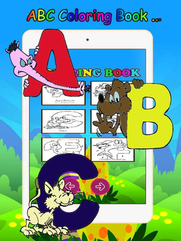 Alphabet draw color page fun game for baby toddler لنظام iOS (iPhone ...