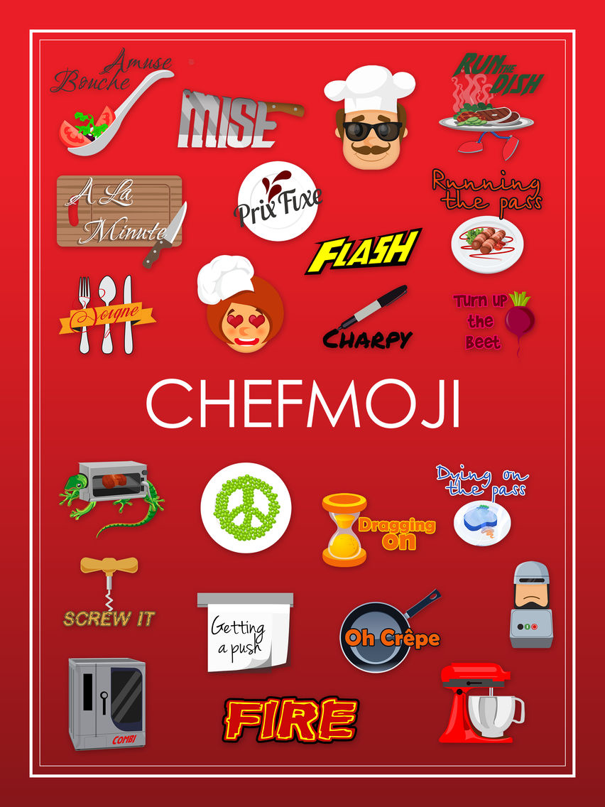 Chefmoji: Emojis & Stickers for Professional Chefs for iOS (iPhone/iPad ...