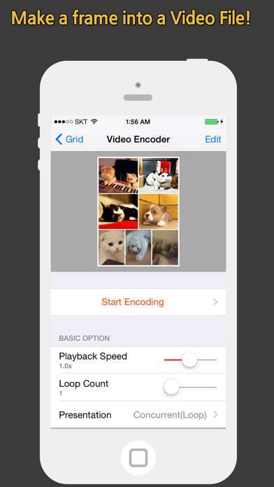 GIF Grid - Combine multiple GIFs into frames for iOS (iPhone/iPad/iPod ...