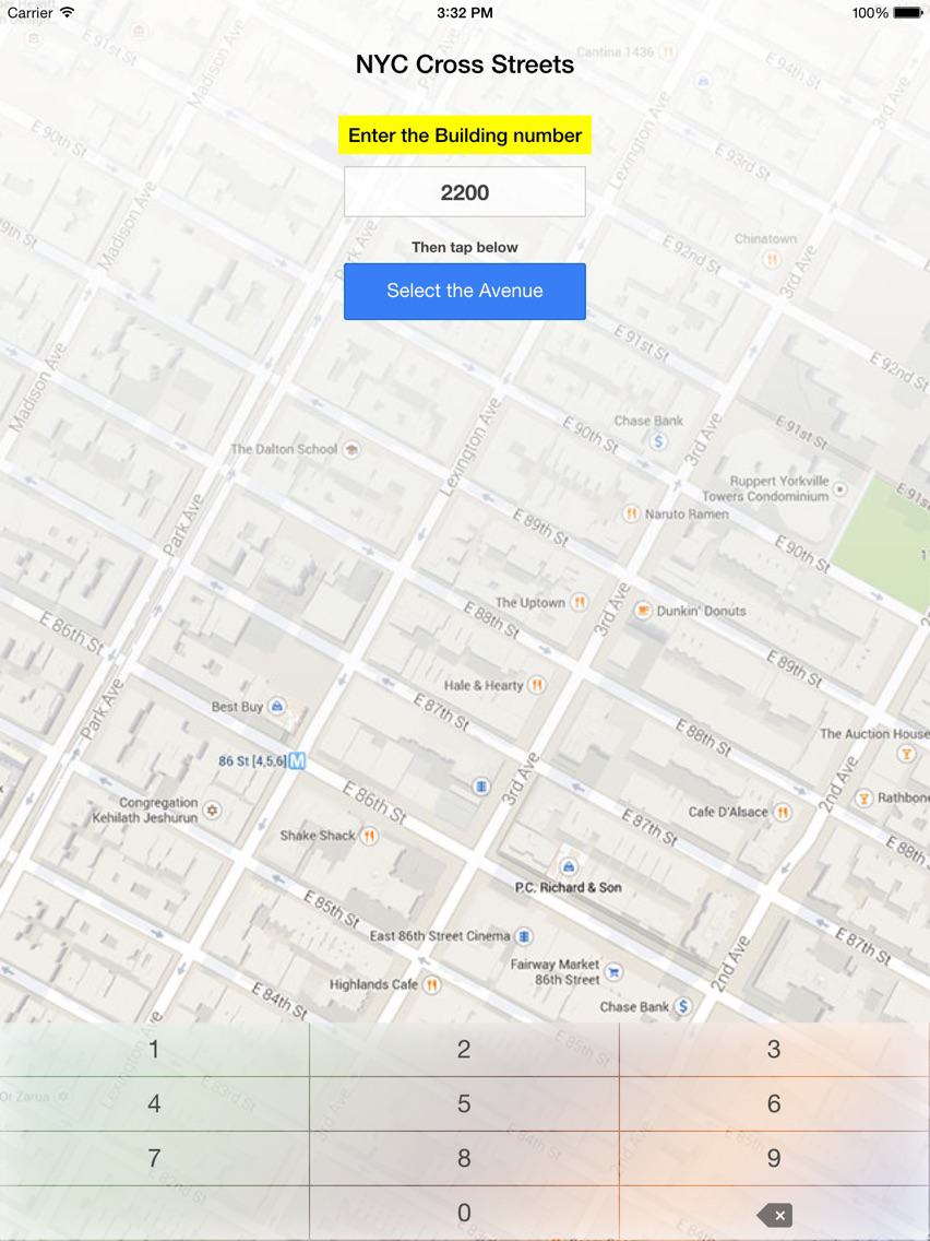 NYC Cross Street Locator for iOS (iPhone/iPad) - Free Download at AppPure