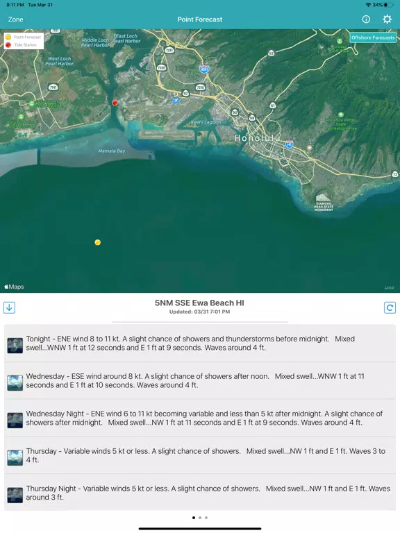 NOAA Marine Forecast & Weather for iOS (iPhone/iPad) Latest Version at ...
