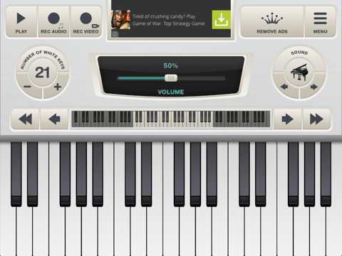 Teclado Piano Virtual para iOS (iPhone/iPad/iPod touch) - Baixar Grátis ...