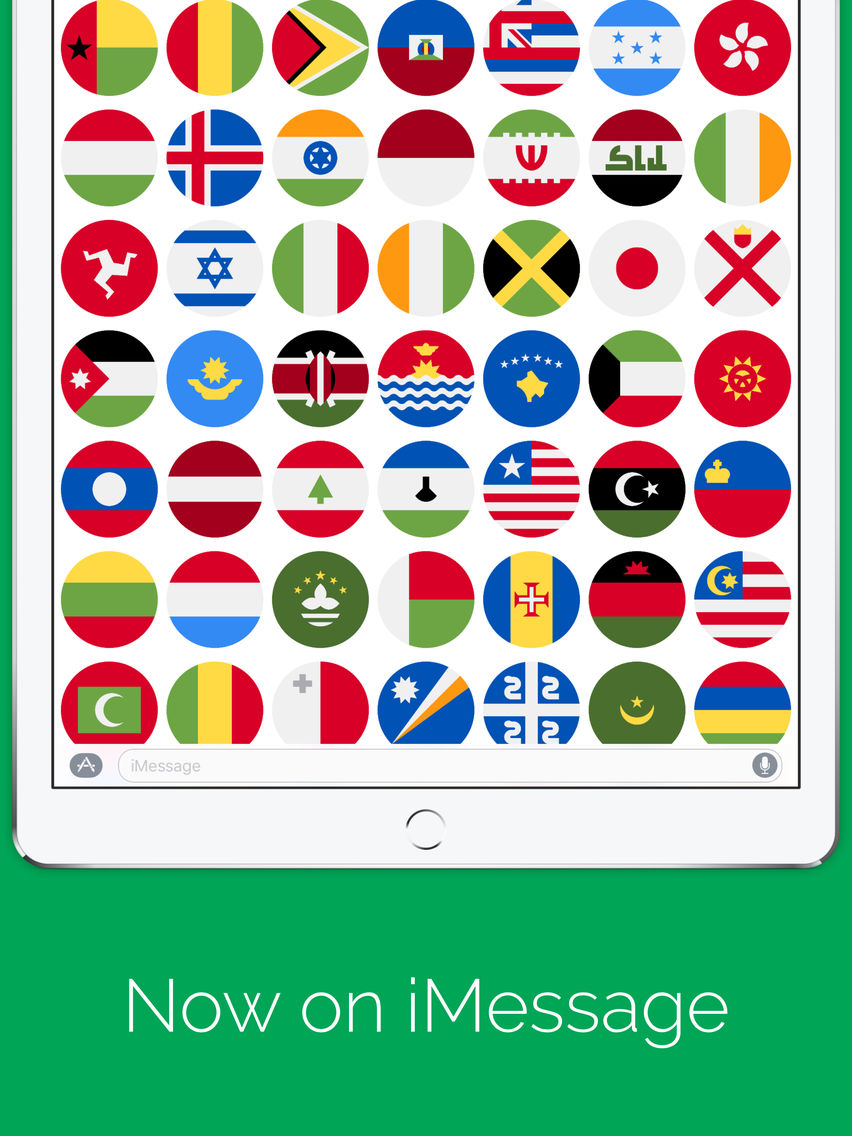 Country Flags - Flags stickers for iMessage for iOS (iPhone/iPad ...