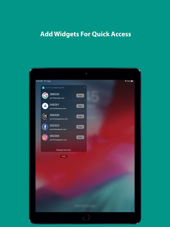 TOTP Authenticator – Fast 2FA for iOS (iPhone/iPad/iPod touch) - Free ...