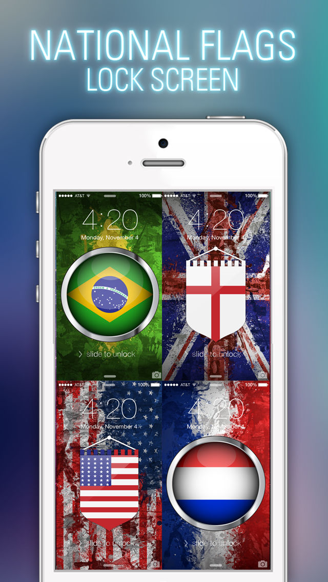 Pimp Your Wallpapers Pro - National Flags Special for iOS 7 for iOS ...