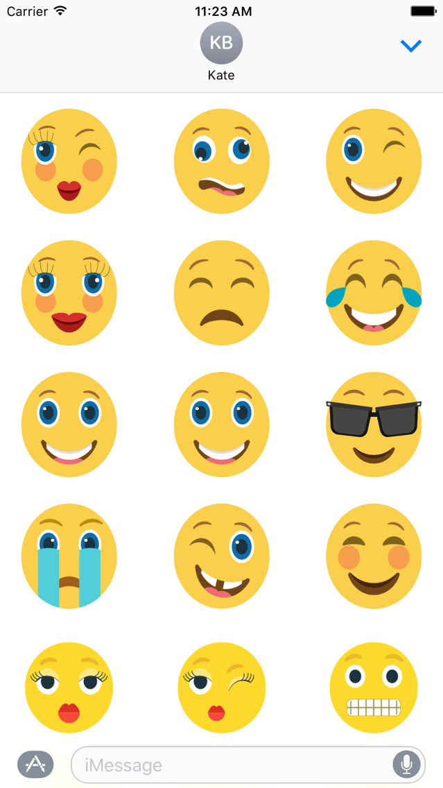 Smiley Sticker Emoji - Icon for iMessage for iOS (iPhone/iPad) Latest ...