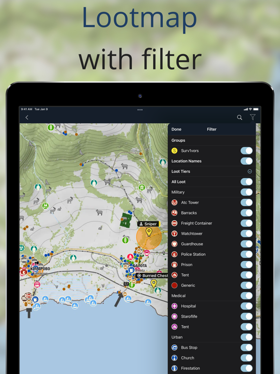 iZurvive - DayZ Maps for iOS (iPhone/iPad) - Free Download at AppPure