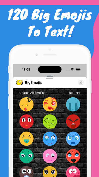 Big Emojis - Funny Stickers for iOS (iPhone/iPad/iPod touch) - Free ...
