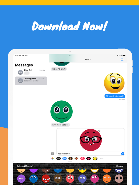 Big Emojis - Funny Stickers for iOS (iPhone/iPad/iPod touch) - Free ...