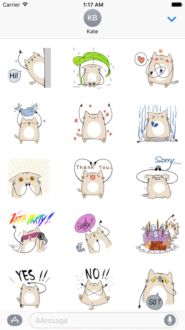 Weird Cat CatMoji Sticker for iOS (iPhone/iPad) Latest Version at $0.99 ...