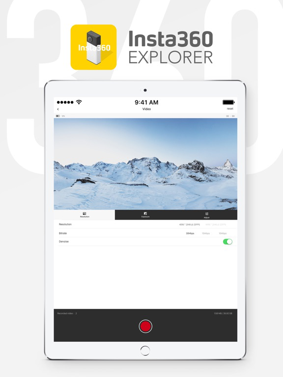 Insta360 Explorer - Controlling App Specialized for Insta360 4K Beta ...