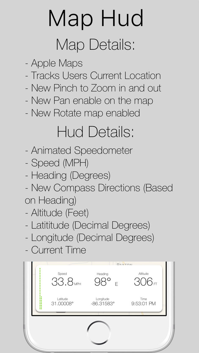 Map Hud for iOS (iPhone) Latest Version at $0.99 on AppPure