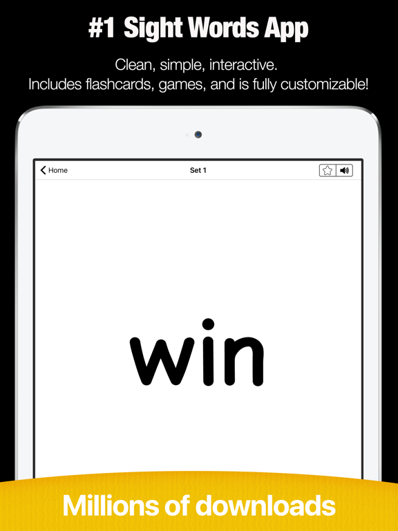 Sight Words List - Learn to Read Flashcards Games for iOS (iPhone/iPad ...