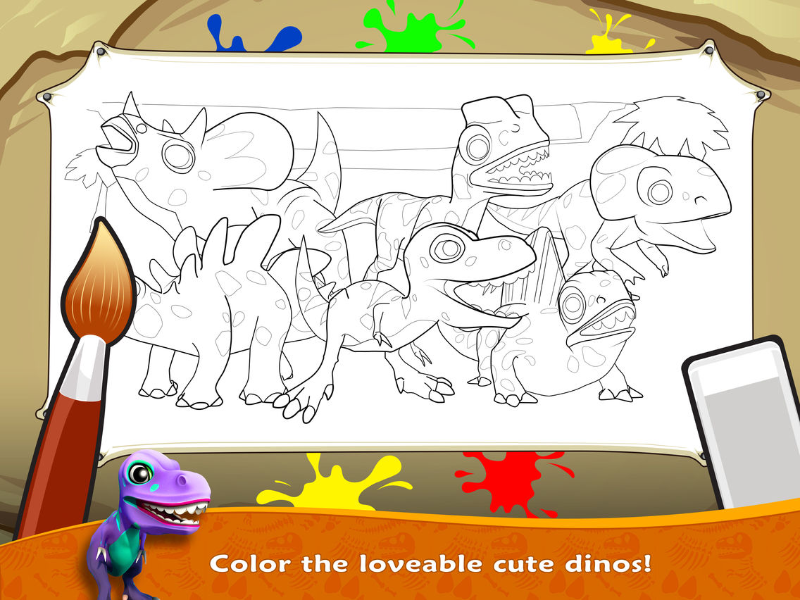 Dino Paint – Dinosaur coloring for iOS (iPhone/iPad) Latest Version at ...