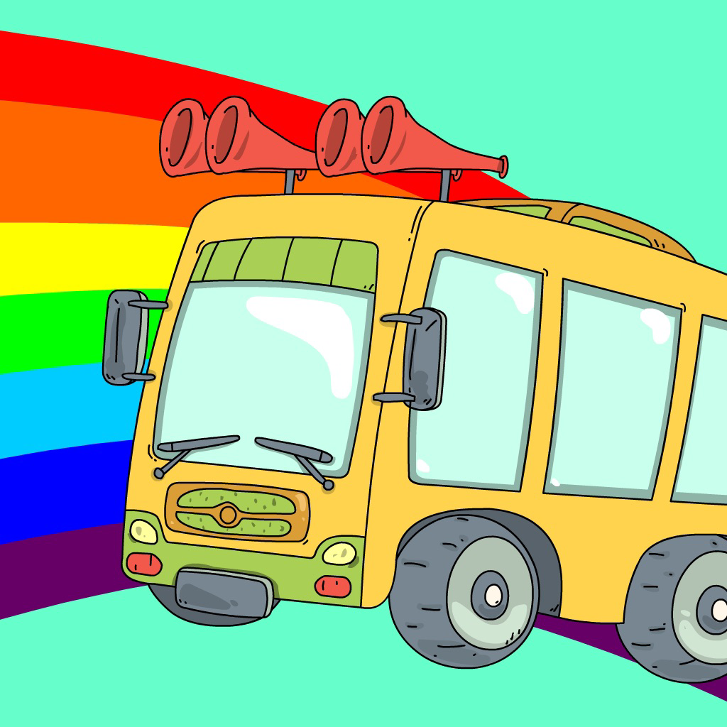 Wheels on the bus sing along song games for kids for iOS (iPhone/iPad ...