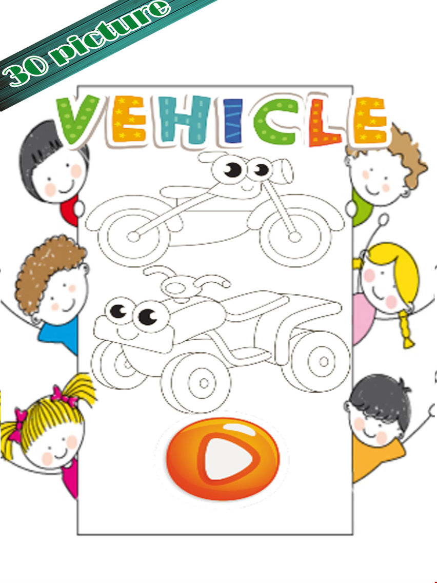 Learning Vehicles Coloring Markers Easy For Kids for iOS (iPhone/iPad ...