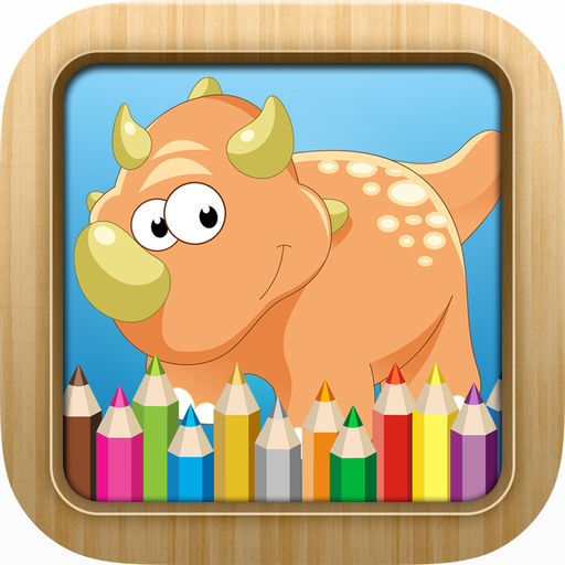 iOS(iPhone/iPad)용 Dinosaur Coloring Book - Dino drawing and painting ...