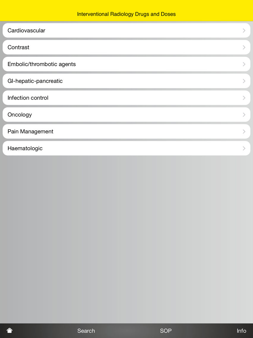 Interventional Radiology Drugs and Doses pour iOS (iPhone/iPad ...