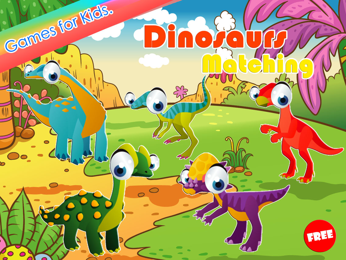 Dinosaurs Matching & Jigsaw Puzzles Games For Kids for iOS (iPhone/iPad ...