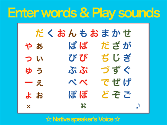 Japanese HIRAGANA Board for iOS (iPhone/iPad/iPod touch) - Free ...