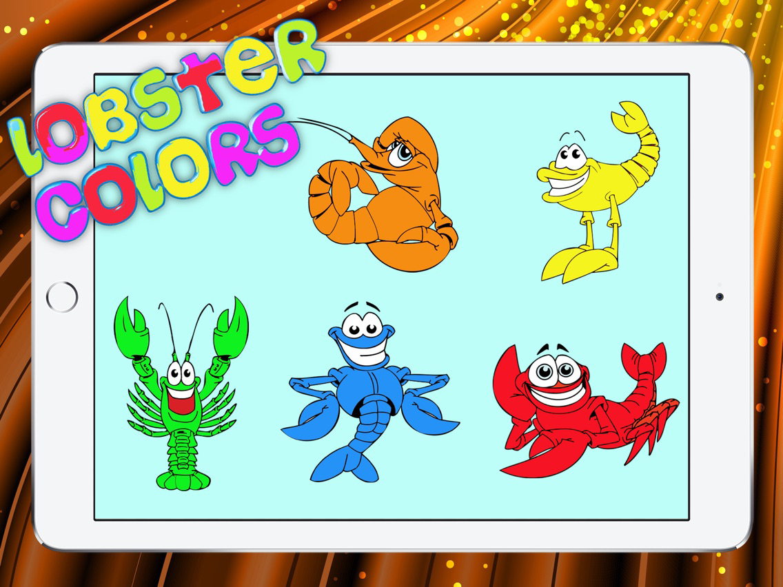 Coloring Quiz Lobster Color Test Learning Game Kid for iOS (iPhone/iPad ...
