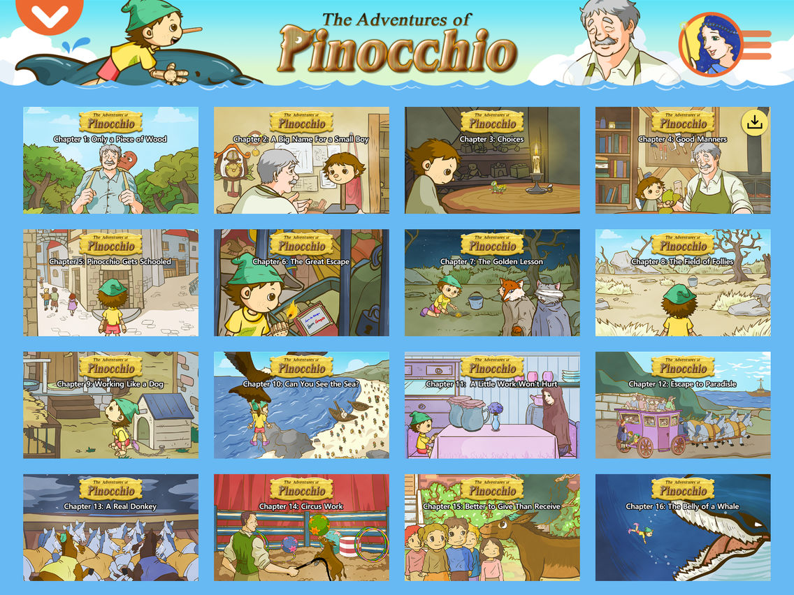 Pinocchio - Little Fox Storybook for iOS (iPhone/iPad) - Free Download at AppPure