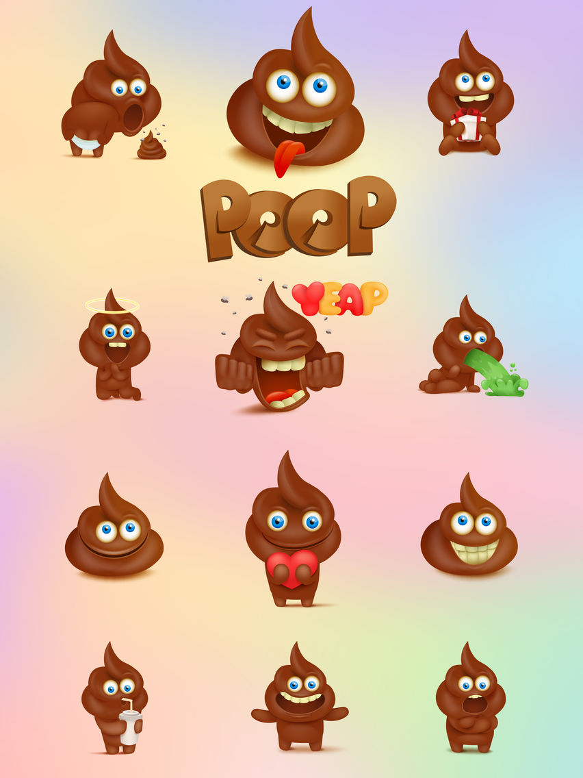 Poopy - Funny Poop Emoji Text Moji Chat Stickers for iOS (iPhone/iPad ...