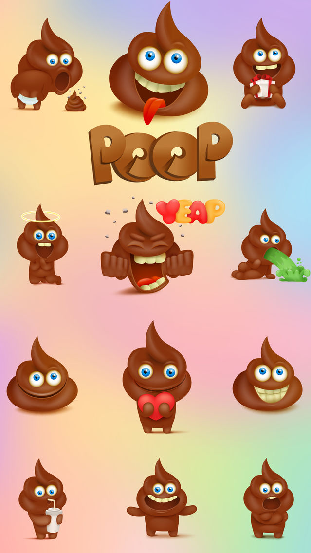Poopy - Funny Poop Emoji Text Moji Chat Stickers for iOS (iPhone/iPad ...