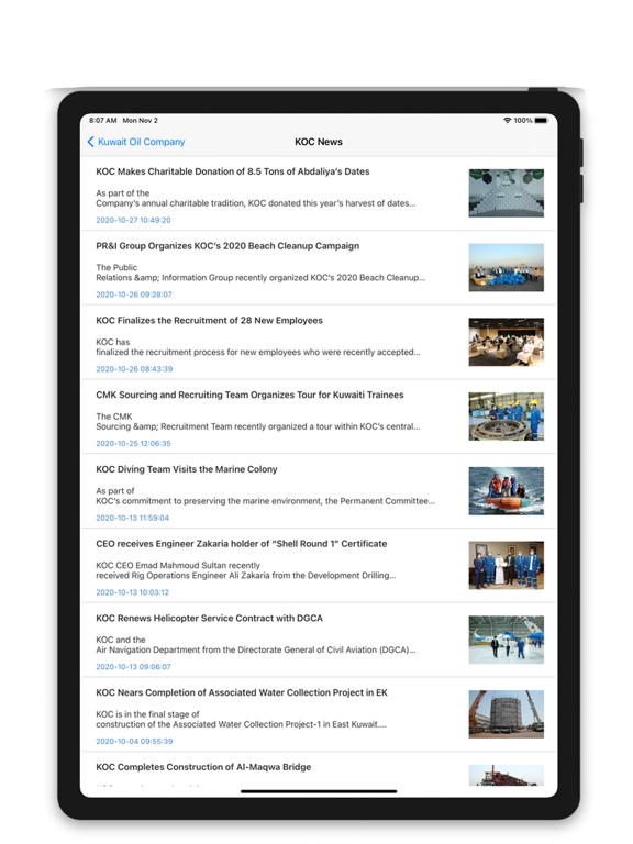 KOC , Kuwait Oil Company pour iOS (iPhone/iPad/iPod touch ...