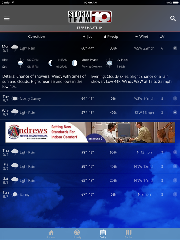 Storm Team 10 - WTHI Weather for iOS (iPhone/iPad/iPod touch) - Free ...
