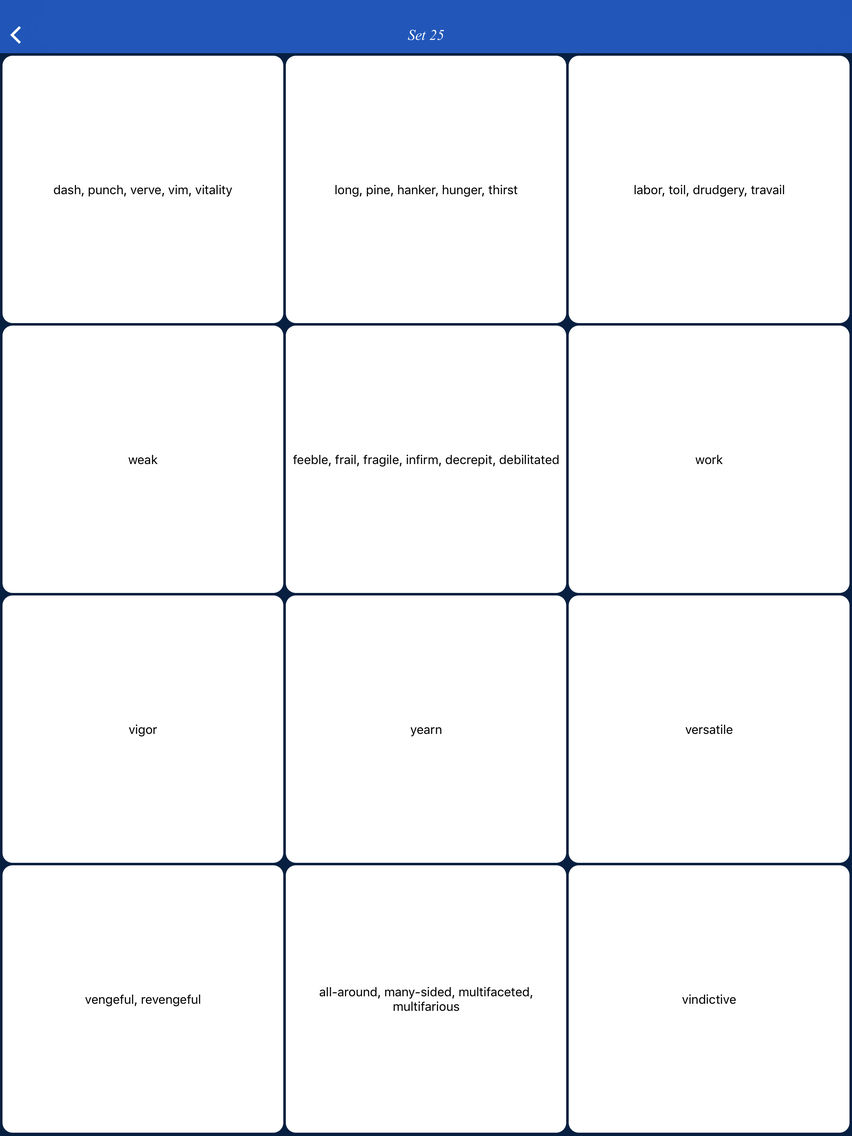 Synonym Master - Quiz, Flashcard and Match Game for iOS (iPhone/iPad ...