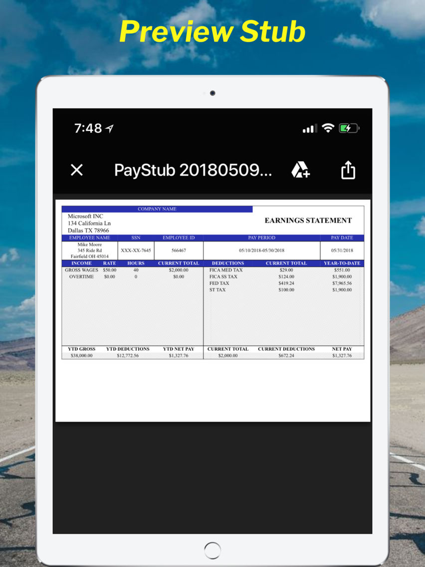 Paystub Calculator Maker Pro für iOS (iPhone/iPad), Neueste Version zum ...