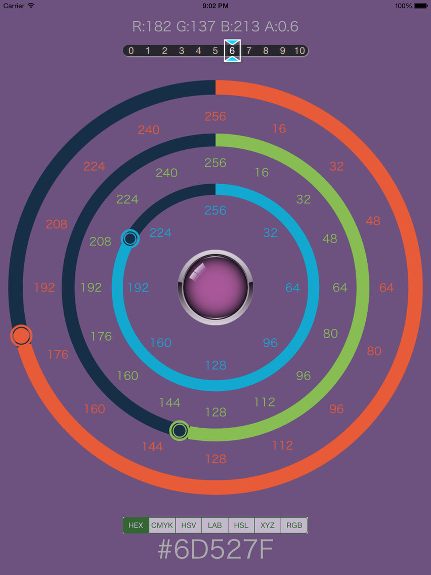RGB Converter - RGBa to HEX, CMYK, HSV, HSL, XYZ for iOS (iPhone/iPad ...