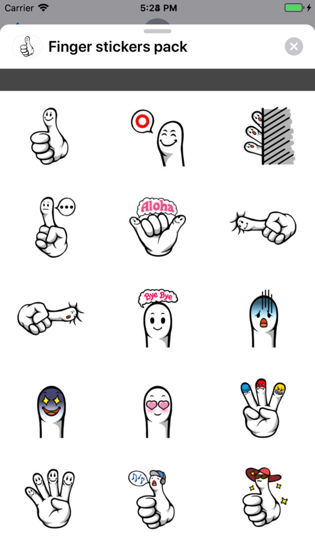 Finger stickers pack for iOS (iPhone/iPad) Latest Version at $0.99 on ...