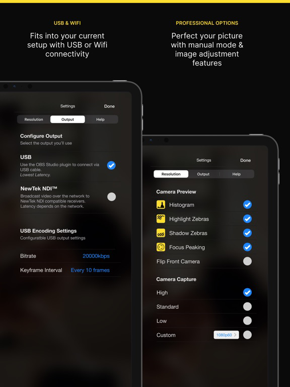 Camera for OBS Studio for iOS (iPhone/iPad) - Free Download at AppPure