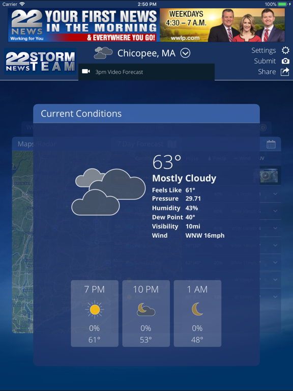 WWLP Weather for iOS (iPhone/iPad/iPod touch) - Free Download at AppPure