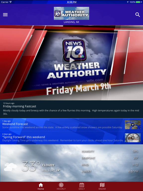 WILX First Alert Weather for iOS (iPhone/iPad/iPod touch) - Free ...