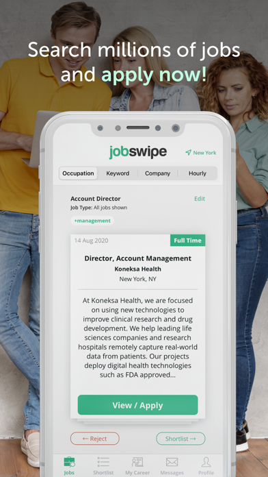 JobSwipe - Get a Better Job for iOS (iPhone/iPod touch) - Free Download ...