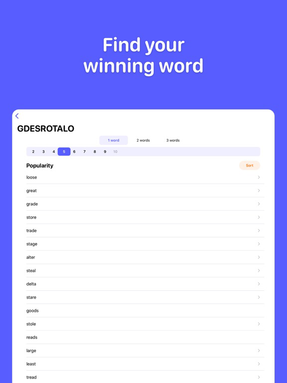 Word & Anagram Finder for iOS (iPhone/iPad/iPod touch) - Free Download ...