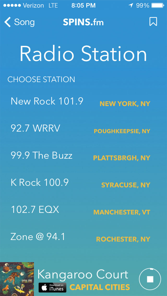 SPINS.fm - Radio Request لنظام iOS (iPhone) - قم بتنزيله مجانا على AppPure