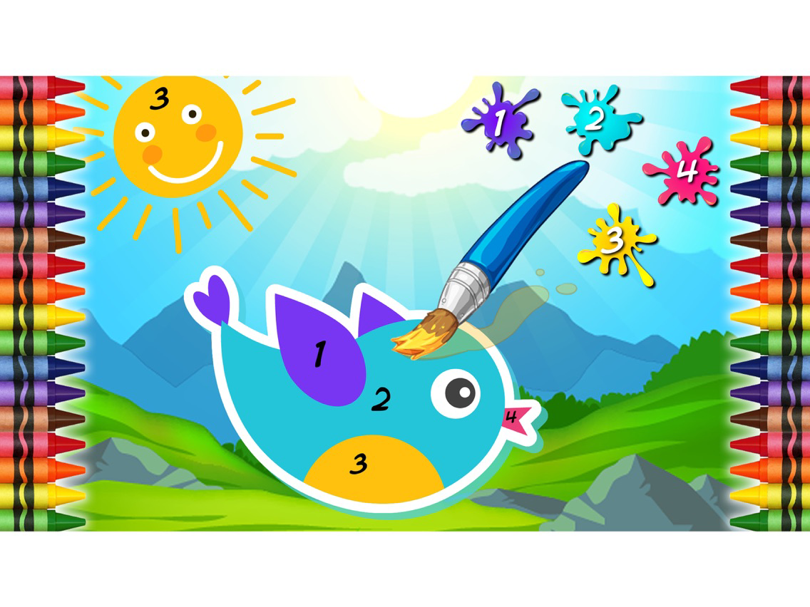 Coloring By Numbers For Kids for iOS (iPhone/iPad) - Free Download at ...