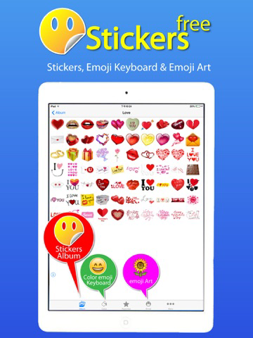 Stickers Free + Emoji Keyboard & Emoji Art for iOS (iPhone/iPad/iPod ...