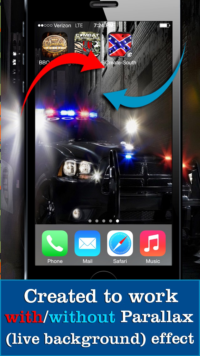 Police Themes! Backgrounds, Wallpaper, & Lock Screens for iOS (iPhone ...