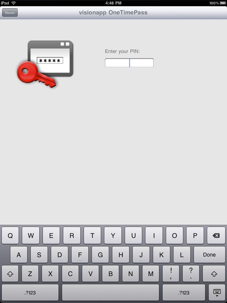 visionapp OneTimePass for iOS (iPhone/iPad) - Free Download at AppPure